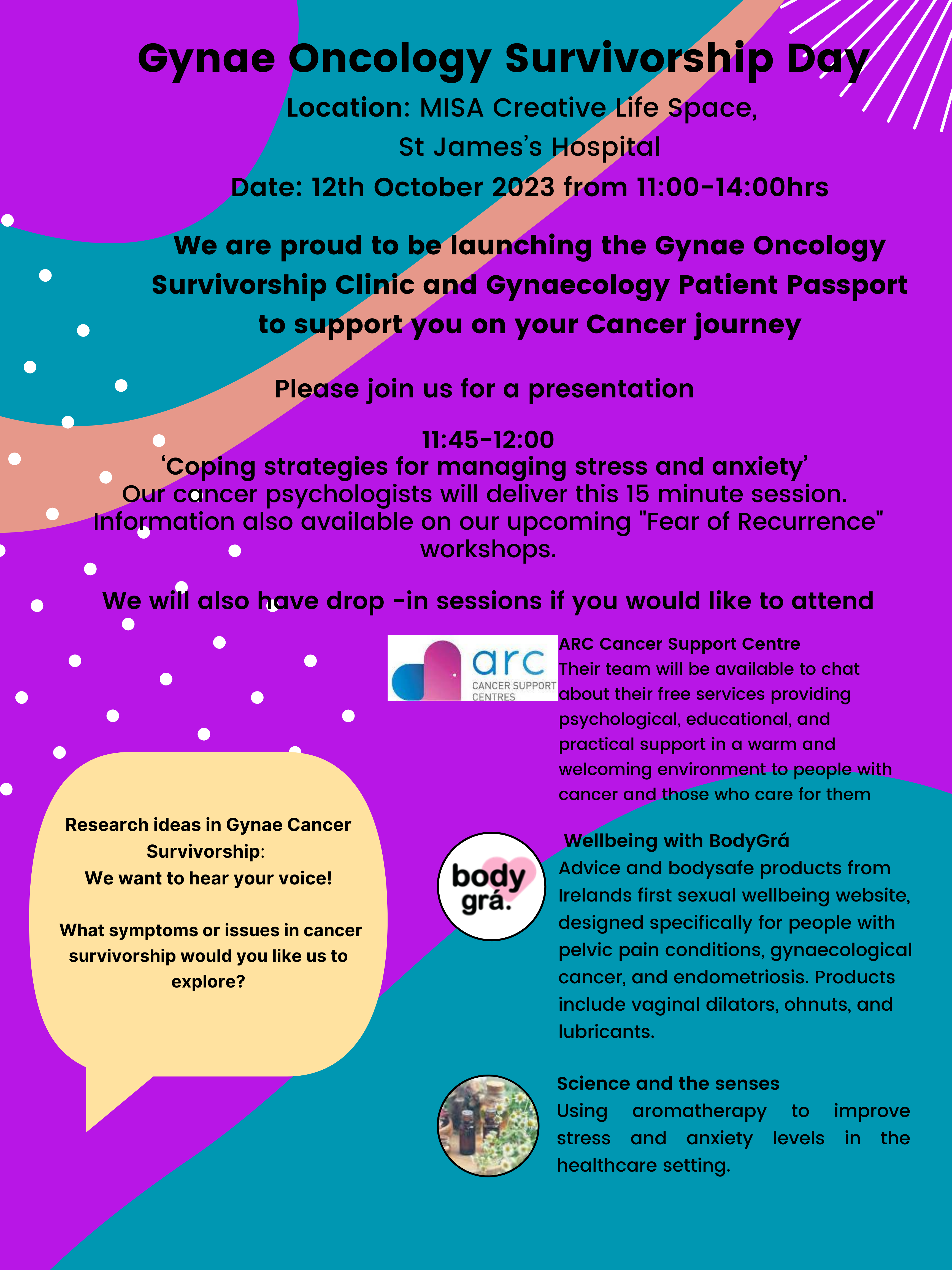 2023 | St. James Gynae Oncology Survivorship Day | St James's Hospital