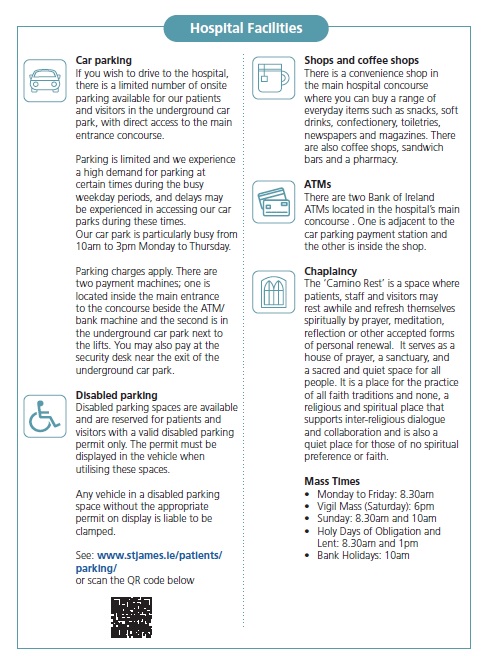 Patient information guide | St James's Hospital
